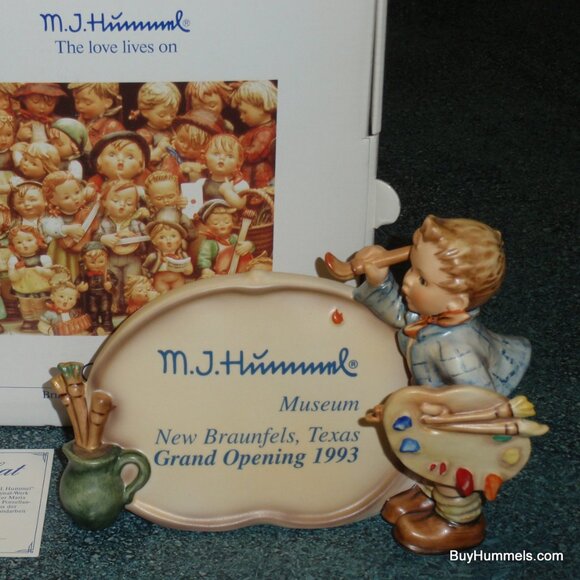 Hummel | Art | Hummel The Artist Museum Plaque 993 Grand Opening Texas ...